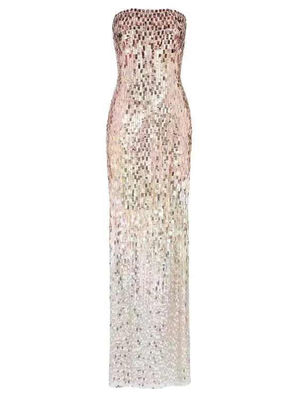 Jenny Packham Lucille Maxi Dress - Grey