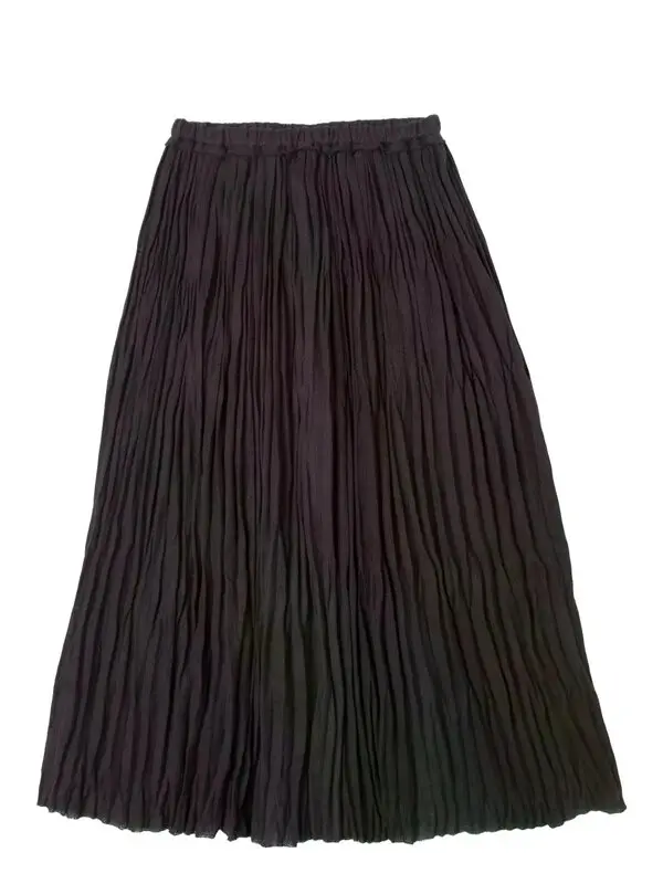 MULLER OF YOSHIOKUBO Pleated Midi Skirt - Black
