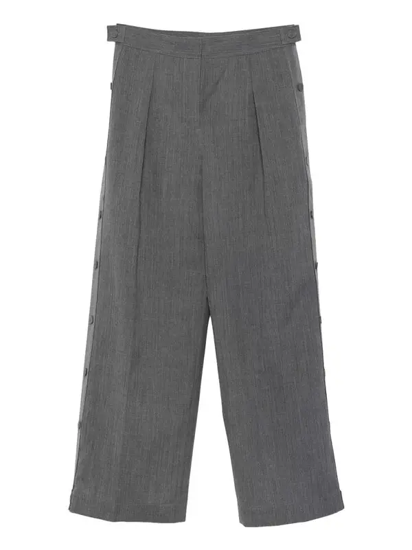 JIL SANDER Buttoned Trousers - Grey