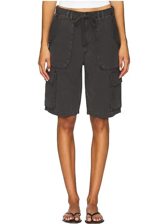 AGOLDE Briar Utility Short - Washed Black