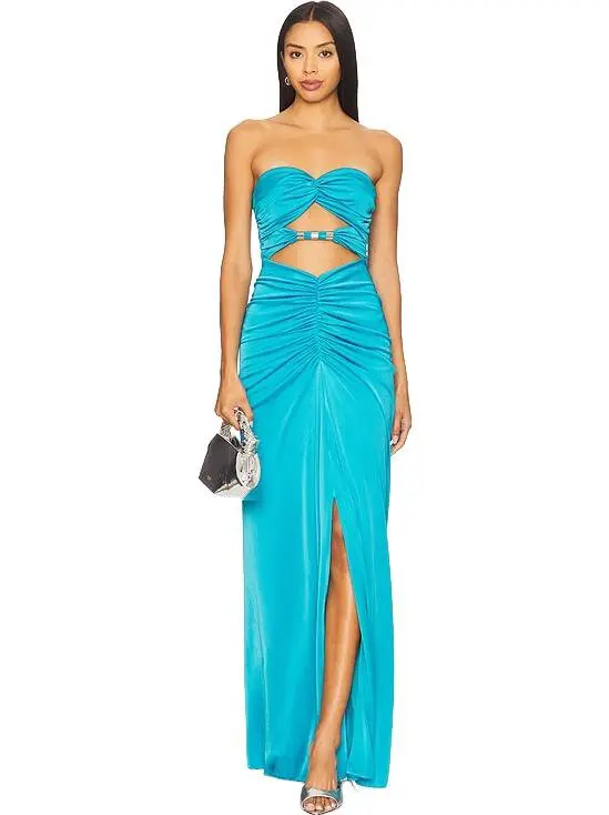 ET OCHS Corinne Gown - Turquoise