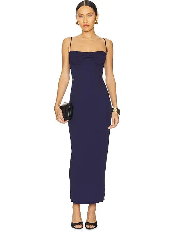 Bardot Martini Midi Dress - Navy