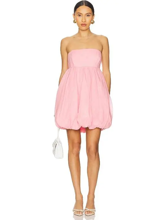Bardot Benita Strapless Mini Dress - Petal Pink