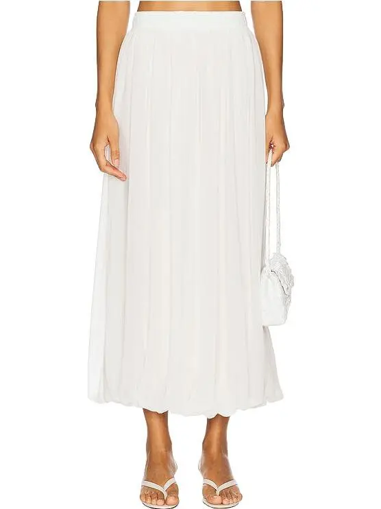 Bardot Corina Chiffon Maxi Skirt - Ivory