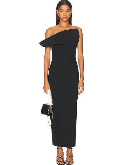 Khaite Cato Bustier Dress - Black