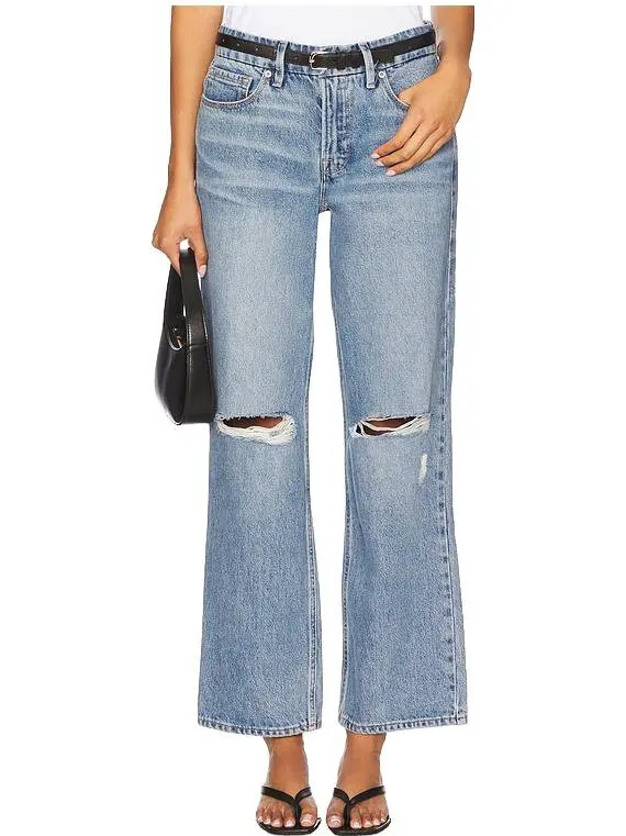 Good American Good Petite 90s Relaxed Jeans - Blue