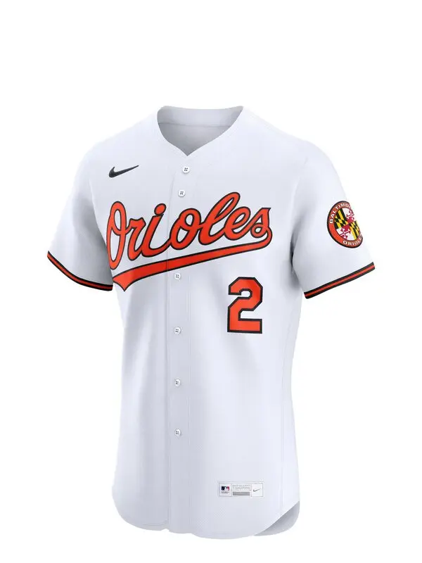 Nike Gunnar Henderson Baltimore Orioles Dri-fit Adv Mlb Elite Jersey - White