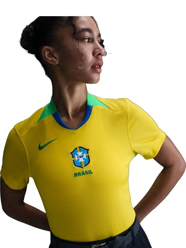 Nike Brazil 2025 Stadium Home Dri-fit Soccer Replica Jersey - Yellow
