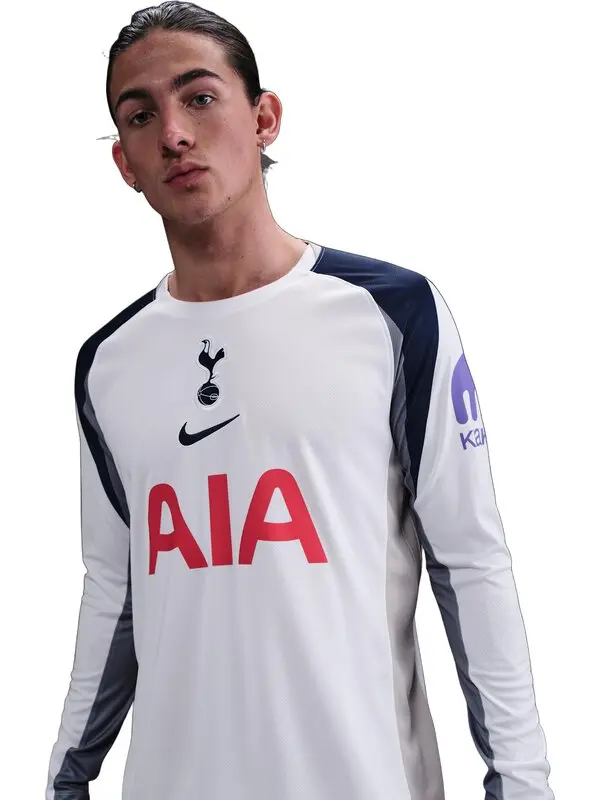 Nike Tottenham Hotspur 2025/26 Stadium Home Dri-fit Replica Long-sleeve Jersey - White
