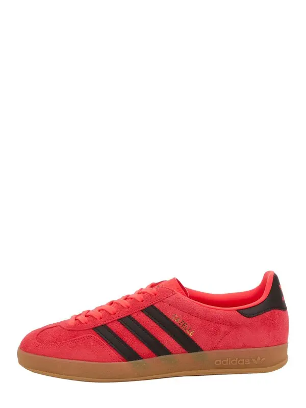 Adidas Gazelle Indoor Sneakers - Lucid Red/black/gold Metallic