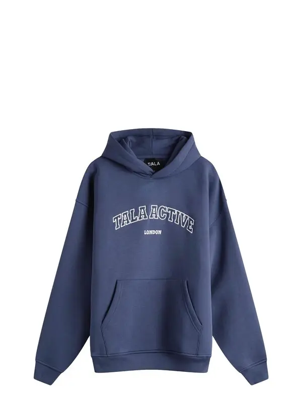 TALA Oversized Active Logo Hooded Sweatshirt - Vintage Blue