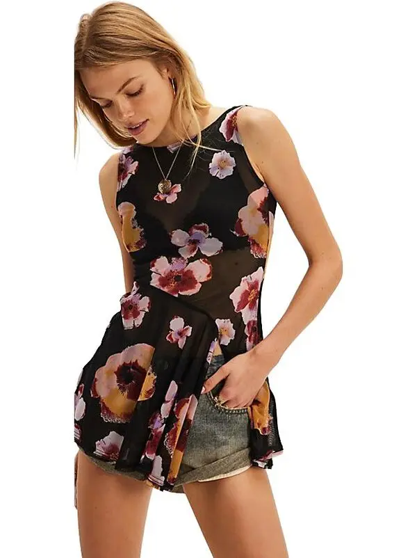 Free People Chrissy Tunic - Midnight Combo