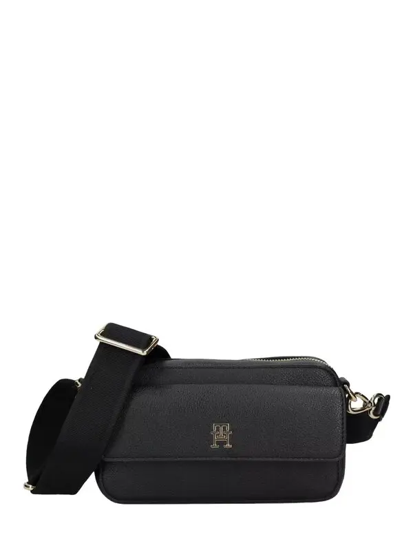 Tommy Hilfiger Zip-fastening Flap Cross Body Bag - Black