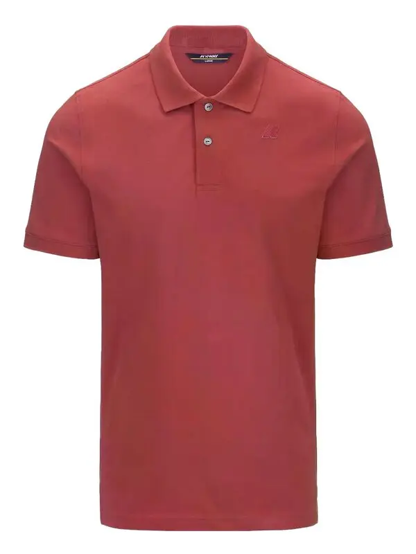 K-WAY Logo-embroidered Polo Shirt - Red
