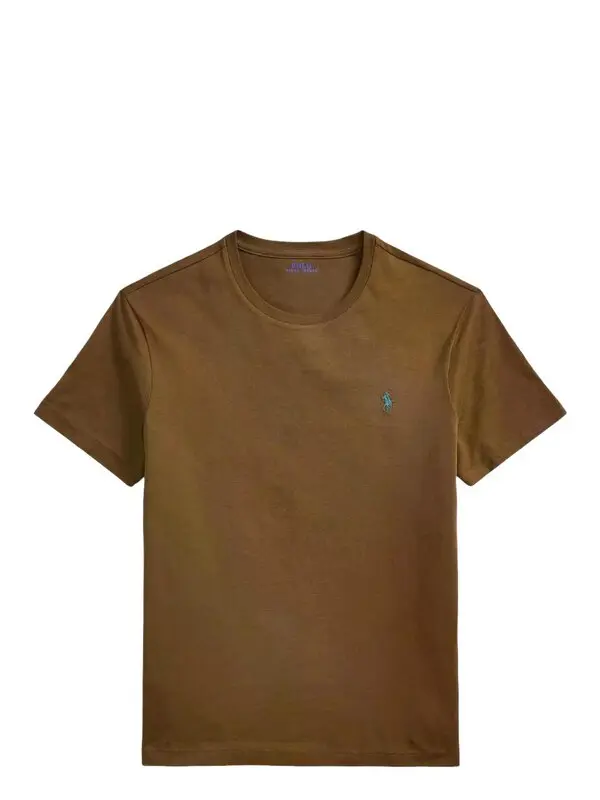 Polo Ralph Lauren Embroidered-logo T-shirt - Brown