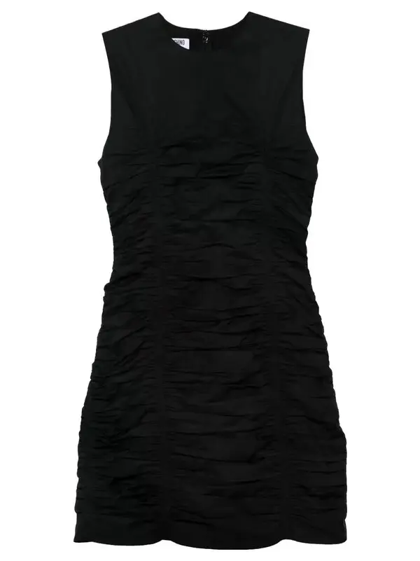 Moschino Sleeveless Ruched Dress - Black