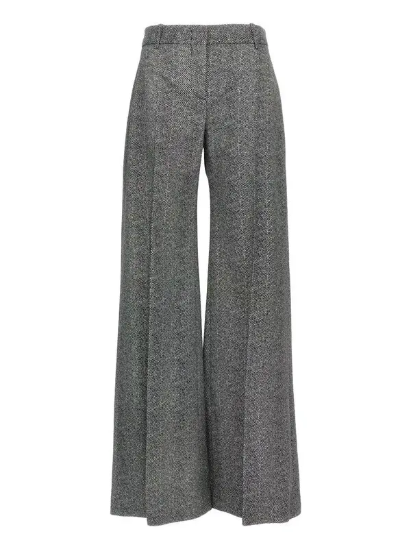 Ermanno Scervino Herringbone Flared Trousers - Grey