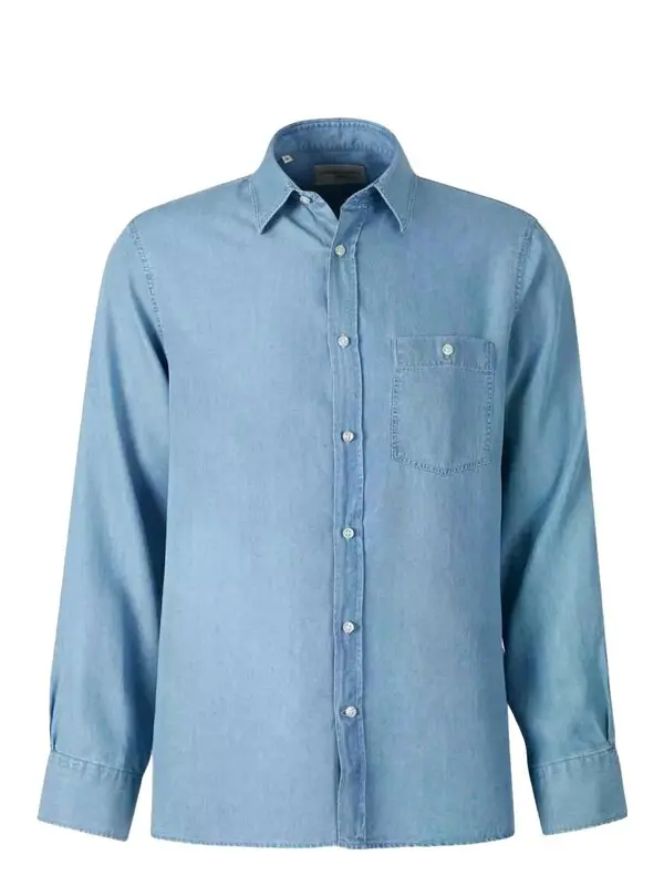Officine Générale Denim Pocket Shirt - Blue