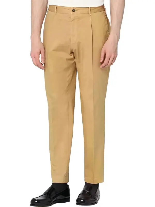 SANTANIELLO Tapered Trousers - Brown