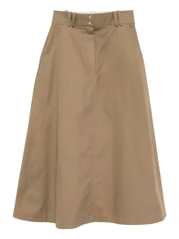 Dice Kayek A-line Midi Skirt - Brown