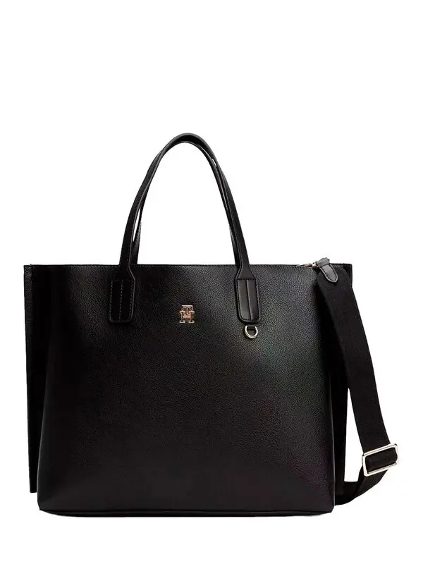 Tommy Hilfiger Logo-plaque Tote Bag - Black