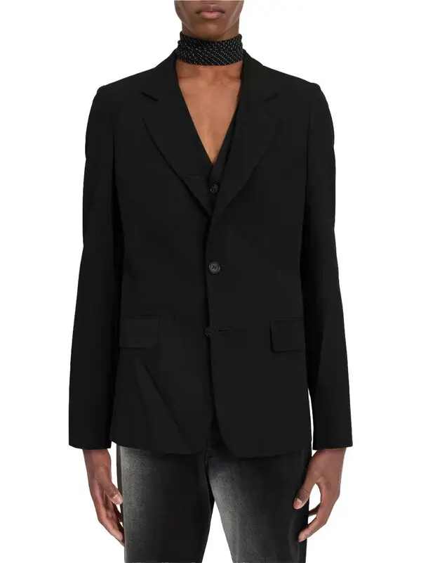 MAISON MARGIELA Tailored Single-breasted Blazer - Black