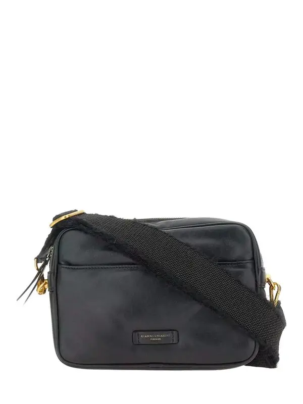GIANNI CHIARINI Logo-detail Shoulder Bag - Black
