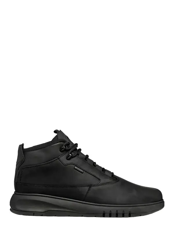 Geox Aerantis Lace-up Leather Boots - Black