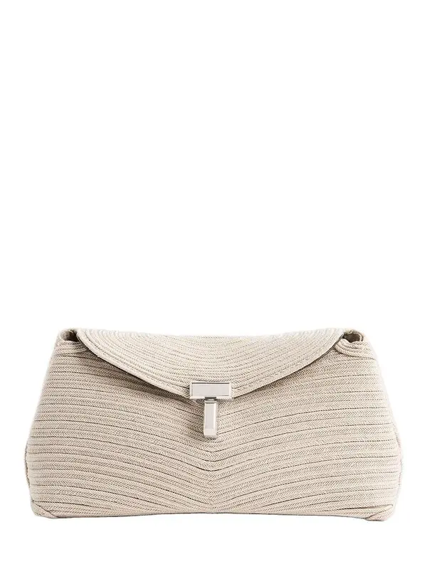TOTEME Mini T-lock Rope Clutch - Creme