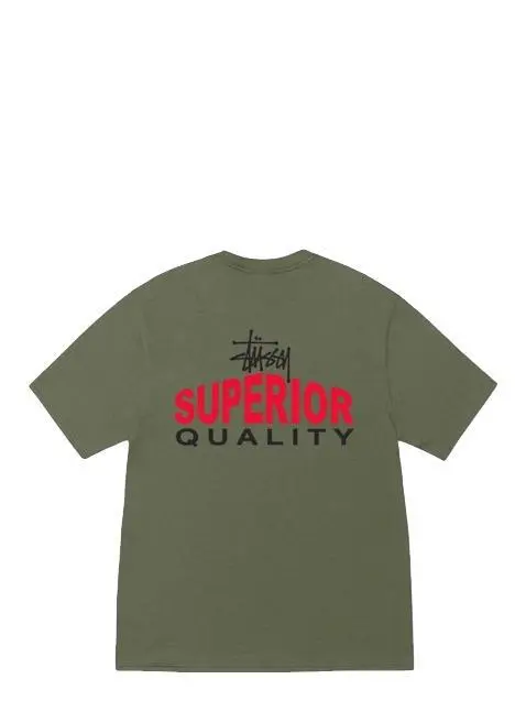 StÜssy Superior Quality Tee Shirt - Olive