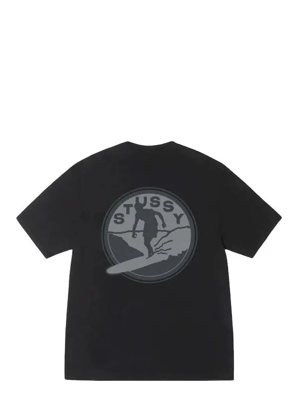 StÜssy Surf Club Pigment Dyed Tee Shirt - Black