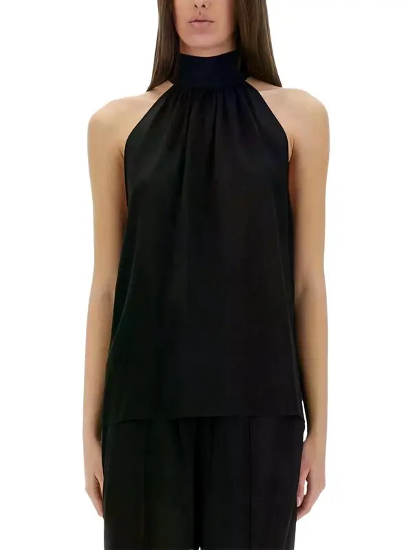 TOM FORD High-neck Halterneck Blouse - Black