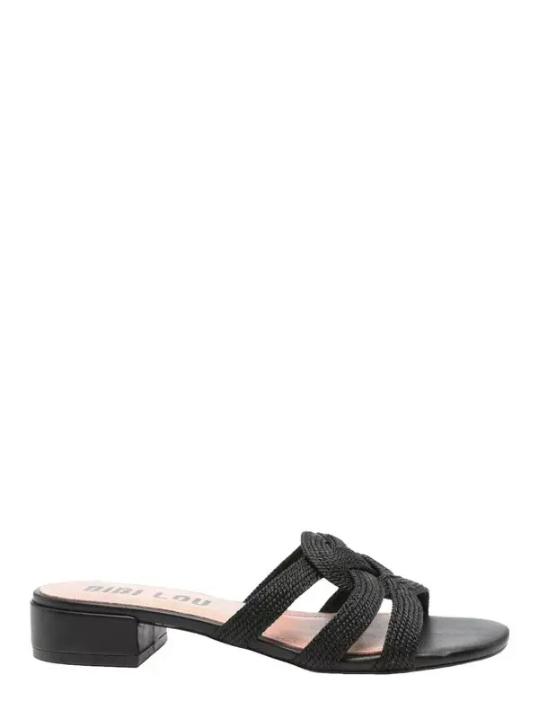 BIBI LOU Alia Knotted Sandals - Black