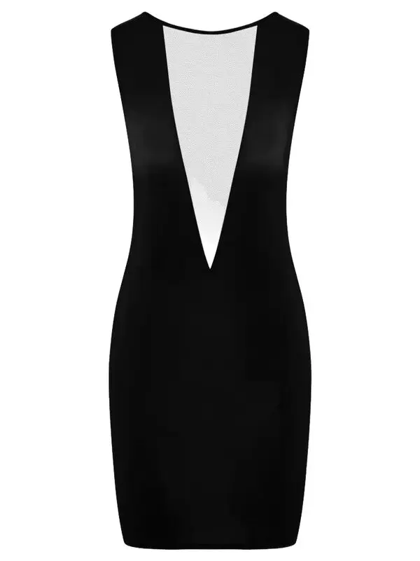 MAISON CLOSE Pure Tentation Minuit V-neck Dress - Black