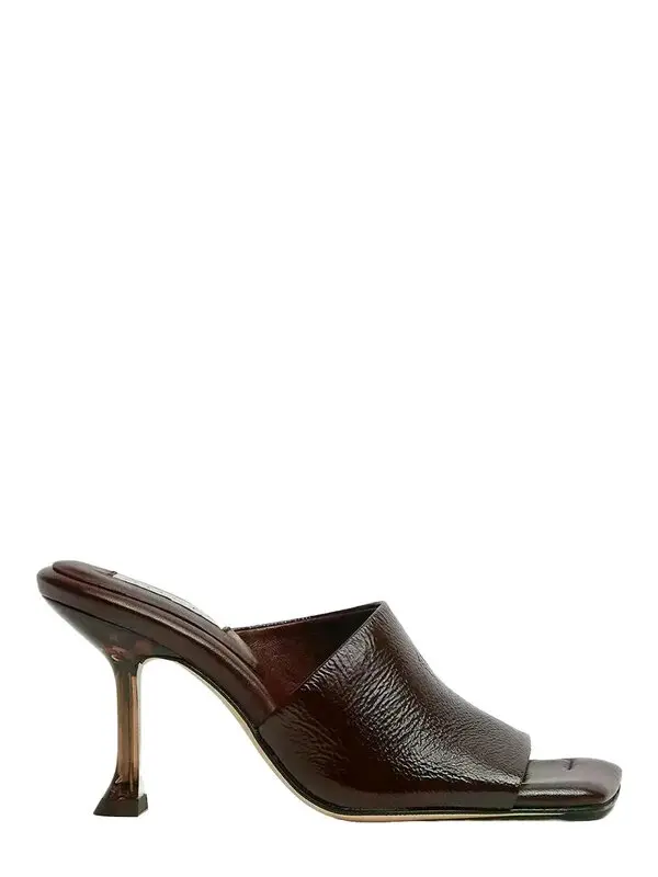 MIISTA 90mm Miri Square-toe Sandals - Brown