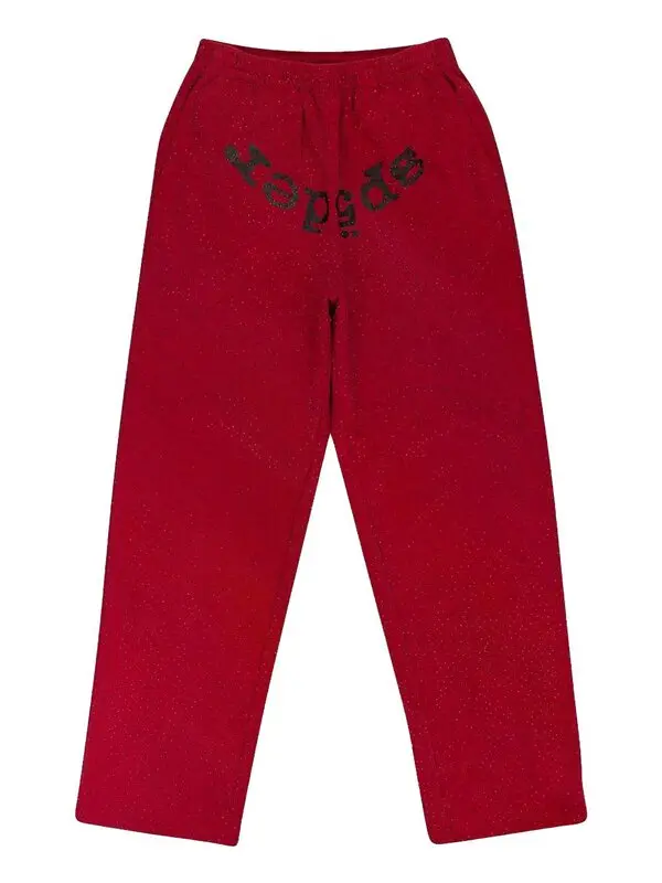 SP5DER Elasticated-waist Trousers - Red