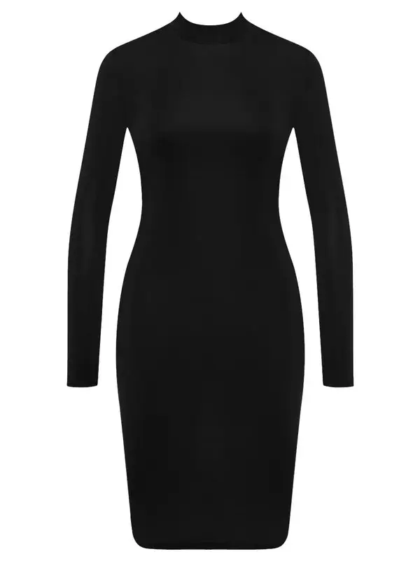 MAISON CLOSE Pure Tentation Long-sleeve Backless Dress - Black