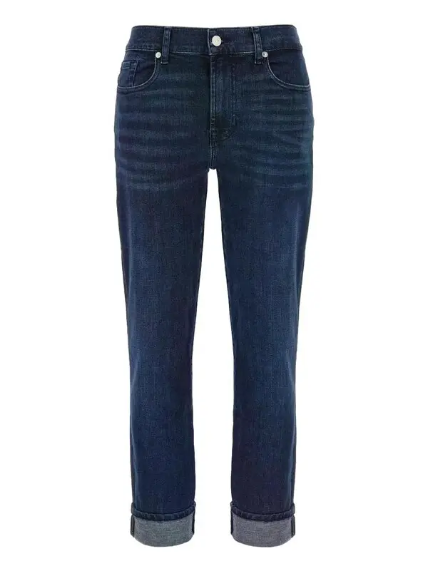 7 For All Mankind Stretch-cotton Jeans - Blue