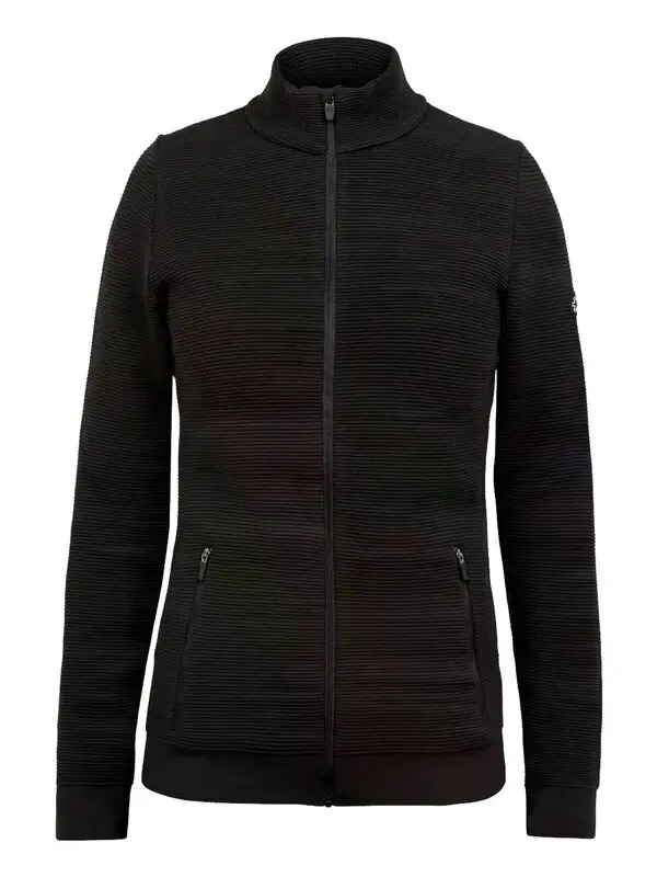 NEWLAND Ribbed Zip-up Jacket - Black