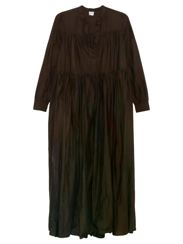 Aspesi Cotton Muslin Maxi Dress - Brown