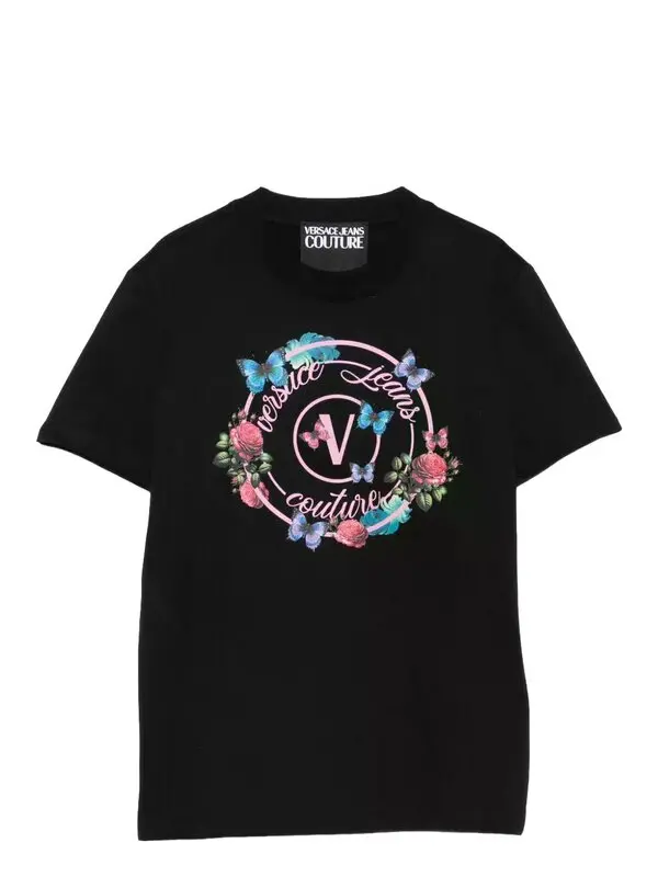 Versace Logo-print T-shirt - Black