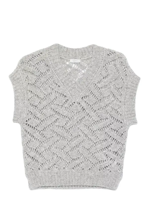 Peserico Knitted Vest - Grey