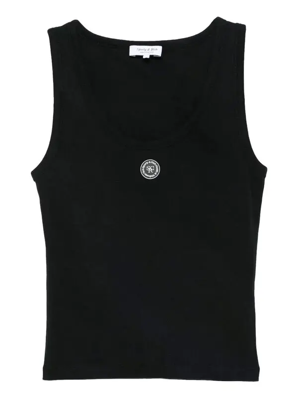 SPORTY & RICH Srhwc Baby Tank Top - Black