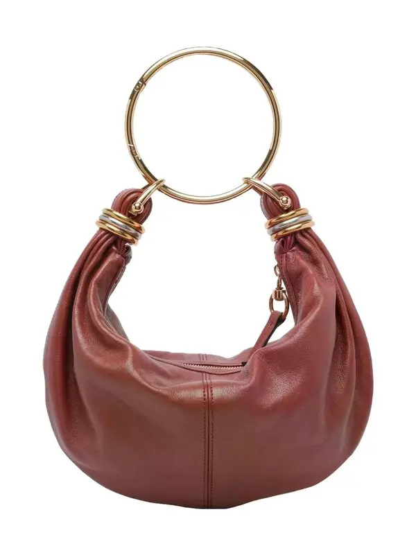 Chloé Calfskin Tote Bag With Bracelet Handle - Brown