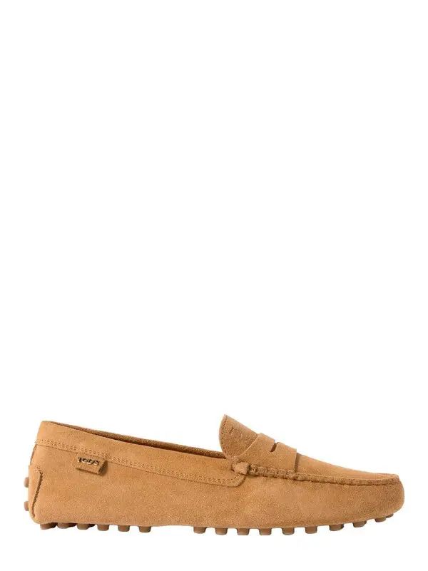 TOD'S Gommino Suede Loafers - Brown