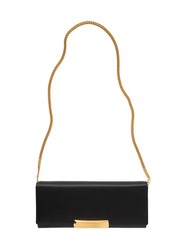 TOM FORD Satin Clutch - Black