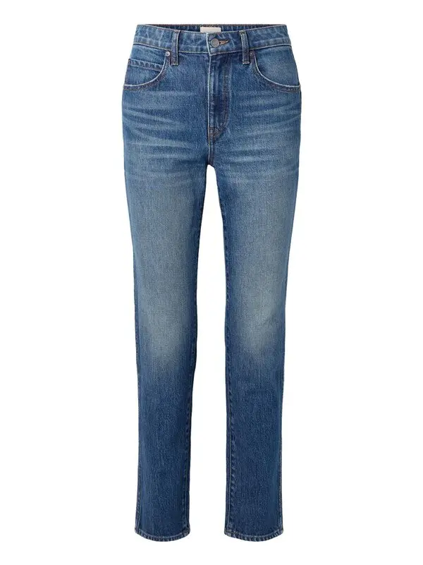 Khaite Viv High-rise Slim-leg Jeans - Blue