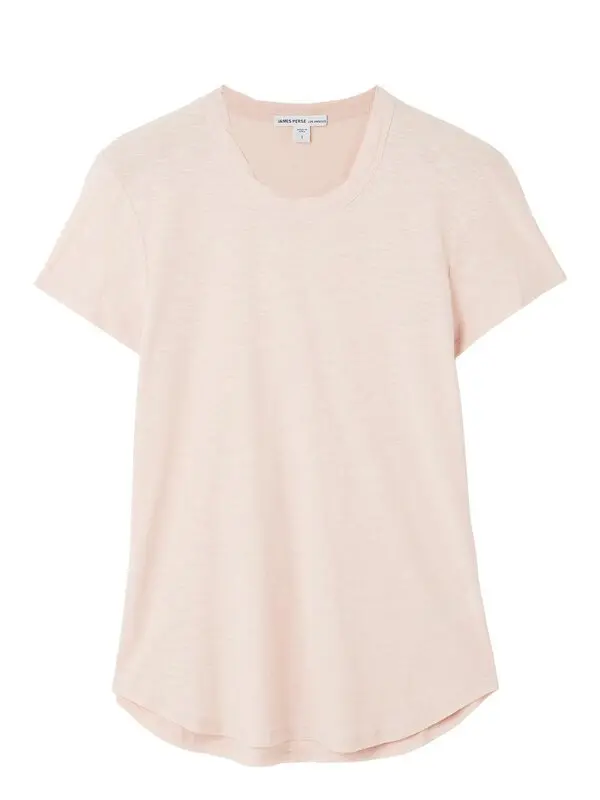 JAMES PERSE Slub Cotton-jersey T-shirt - Pink
