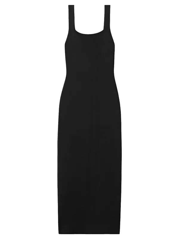 Khaite Dixi Stretch-knit Midi Dress - Black