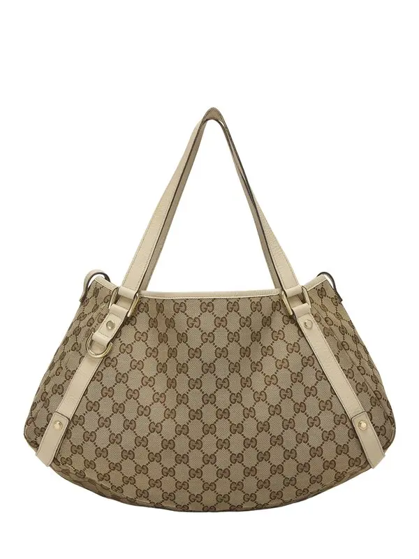 Gucci Original Gg D-ring Abbey Tote - White